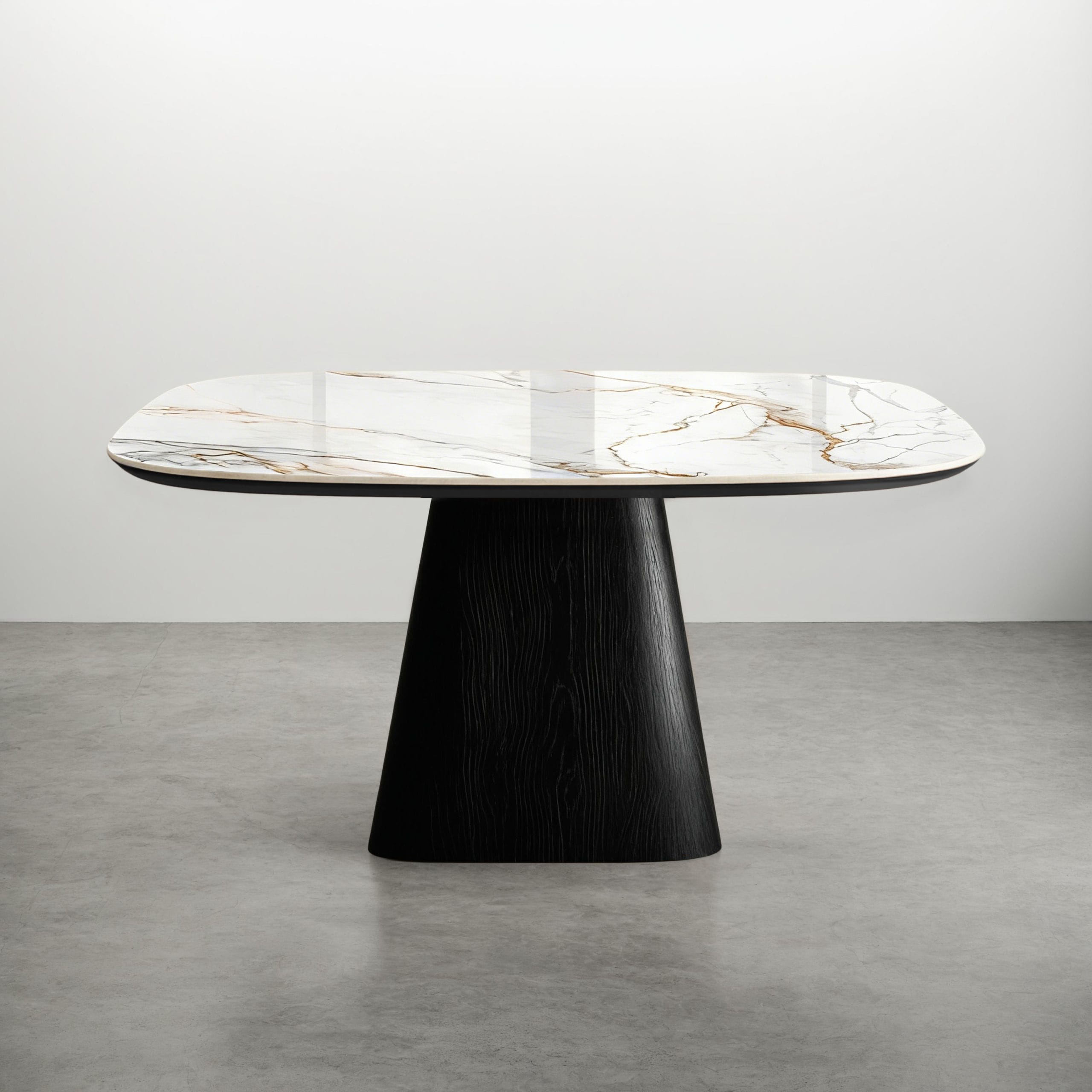 Aimeir Square Nanpa Sintered Stone Dining Table-Black-120/135/150CM ...
